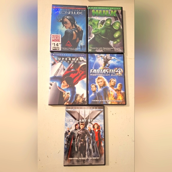 Media | Superhero Superman Returns Dc Dvd Bundle Aeon Flux The Hulk Fantastic 4 X Men | Poshmark